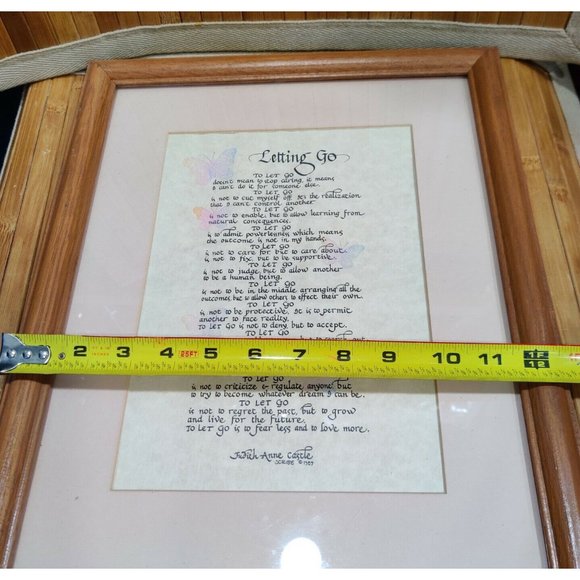 Judith Anne Castle | Art | Vtg 989 Letting Go Calligraphy Judith Anne ...